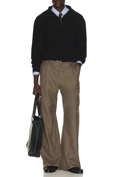 Saint Laurent Zip Neck Sweater