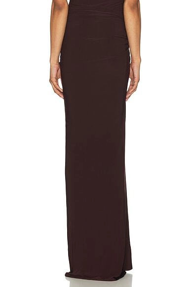 GRACE LING Relic Charms Draped Maxi Skirt