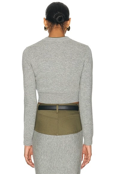 SELF-PORTRAIT Contrast Placket Cardigan