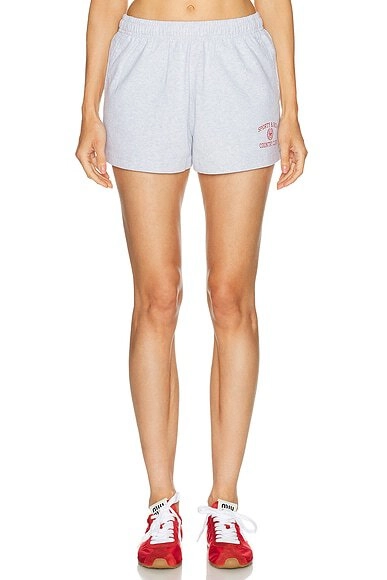 SPORTY & RICH Varsity Crest Disco Short