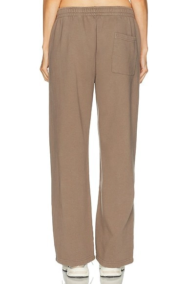 Sporty & Rich Ny Crest Embroidered Wide Sweatpant