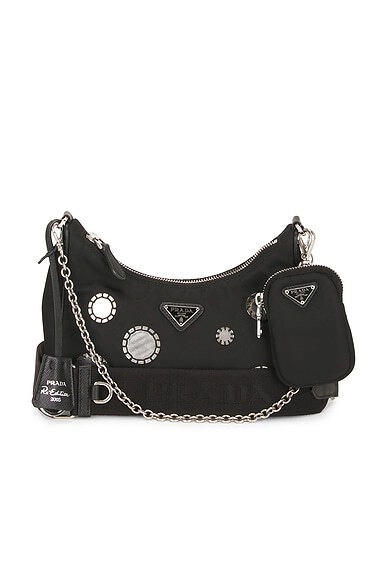Prada Sequin Polka Dot Re-edition 2005 Re-nylon Shoulder Bag