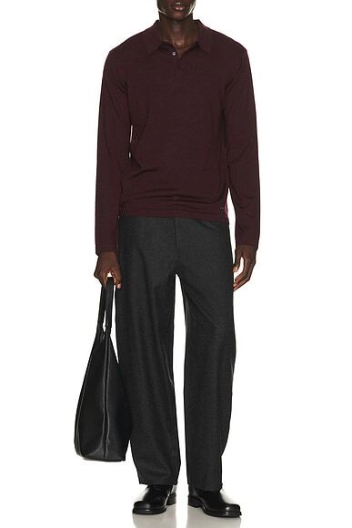 Simkhai Reynolds Long Sleeve Polo