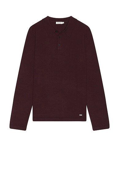 Simkhai Reynolds Long Sleeve Polo