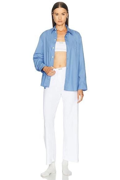 Sporty & Rich Signature Logo Ribbed Bralette