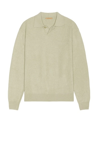 LE17SEPTEMBRE Brushed Cashmere Blend Polo Sweater