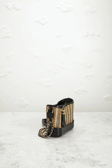 Chanel Rattan Small Gabrielle Hobo Bag