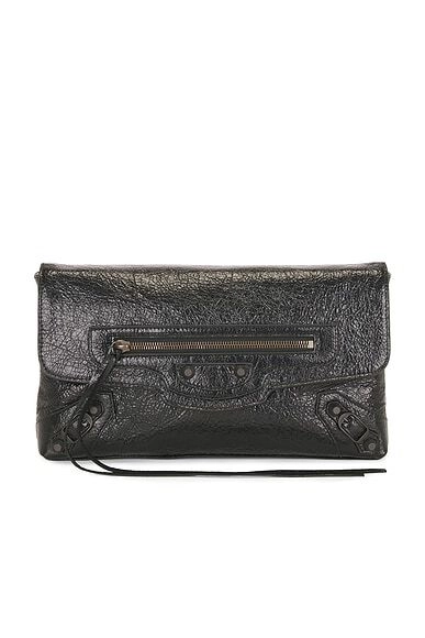 Balenciaga Le City Small Clutch In Arena Lambskin