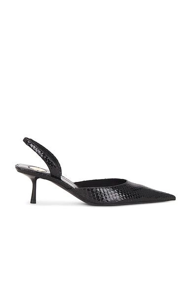 Saint Laurent Marida Python Slingback Pump