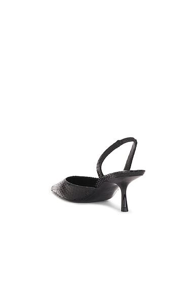 Saint Laurent Marida Python Slingback Pump