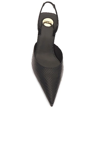 Saint Laurent Marida Python Slingback Pump
