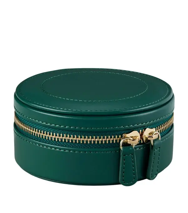Wolf X Fiona Howard Sophia Round Bracelet Travel Case - Green