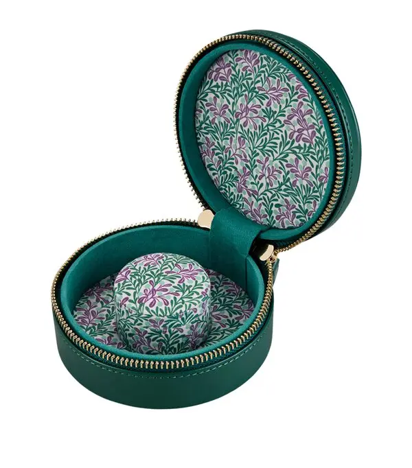 Wolf X Fiona Howard Sophia Round Bracelet Travel Case - Green