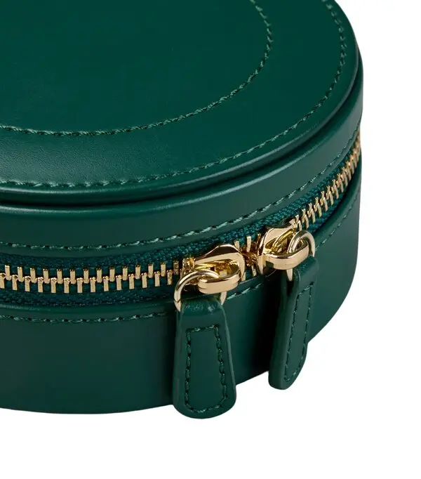 Wolf X Fiona Howard Sophia Round Bracelet Travel Case - Green