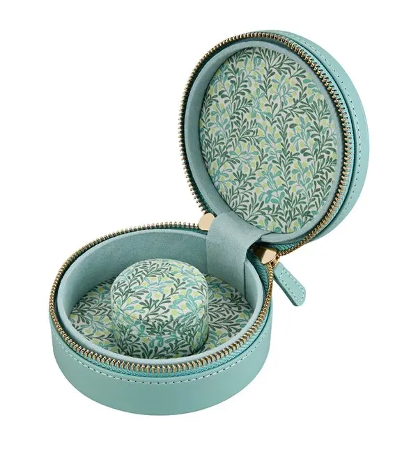 Wolf X Fiona Howard Sophia Round Bracelet Travel Case - Green