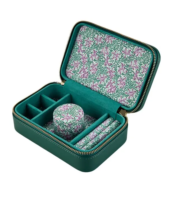 Wolf X Fiona Howard Sophia Jewellery Travel Case - Green