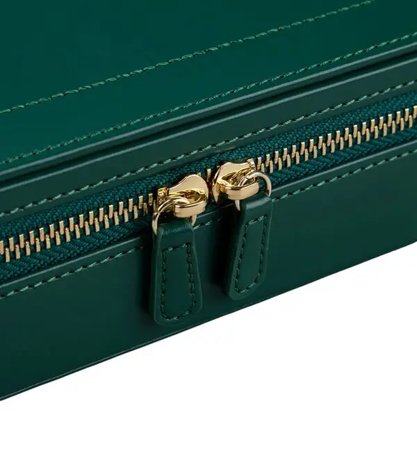 Wolf X Fiona Howard Sophia Jewellery Travel Case - Green