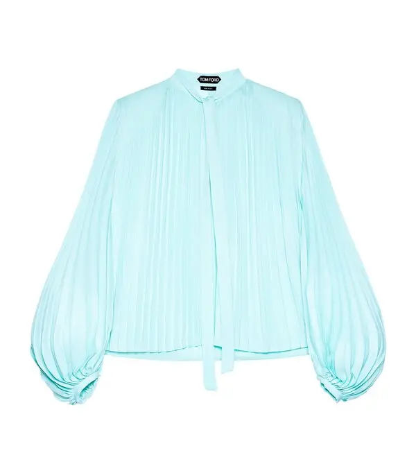 TOM FORD Sunray Plissé Shirt