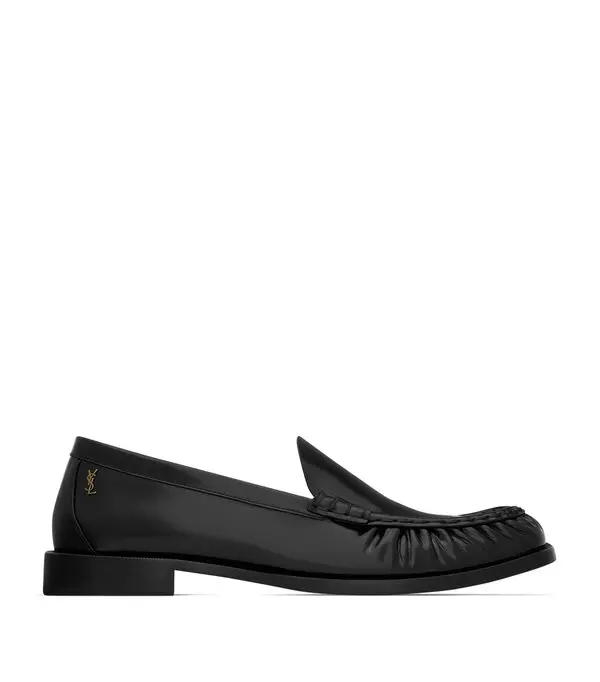 Saint Laurent Calfskin Theobald Loafers - Black