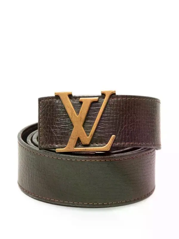 LOUIS VUITTON 2009 Calfskin Initiales Reversible Belt