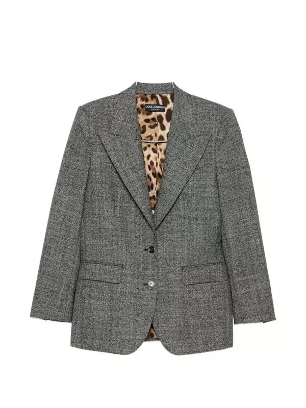 Dolce & Gabbana Peak-lapels Single-breasted Blazer - Grey