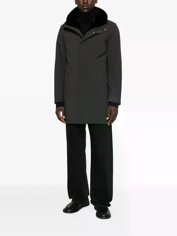 Herno Faux-fur Collar Hooded Parka