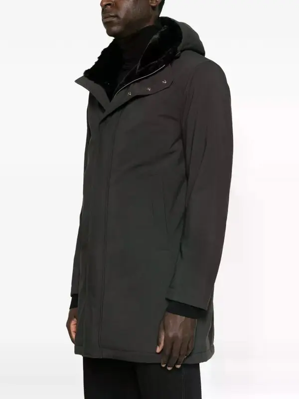 Herno Faux-fur Collar Hooded Parka
