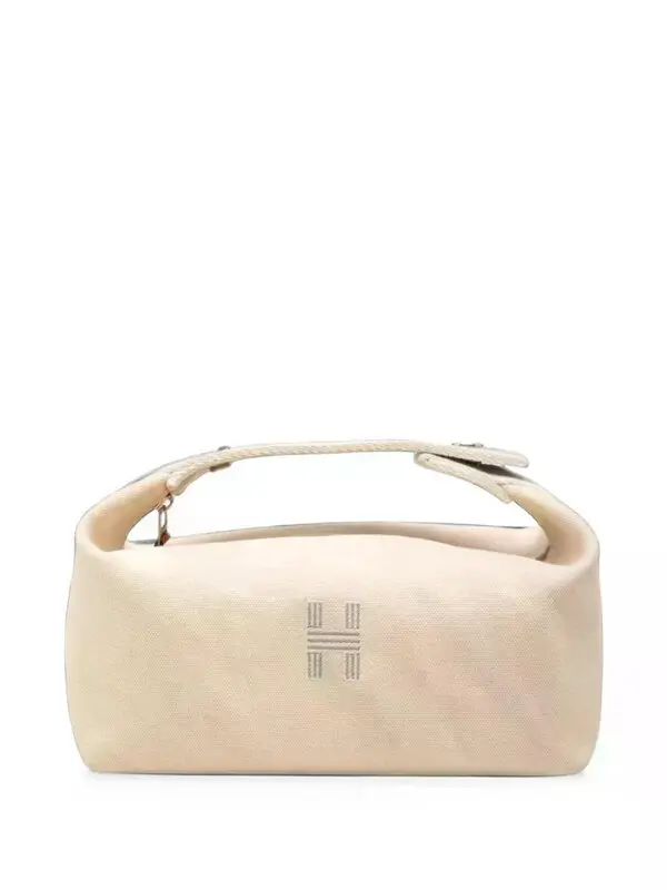 Hermès 2020-2026 Small Toile Bride A Brac Case Vanity Bag - Neutrals