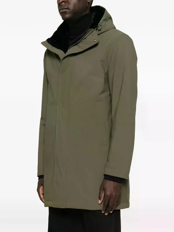 Herno Faux-fur Trim Hooded Jacket