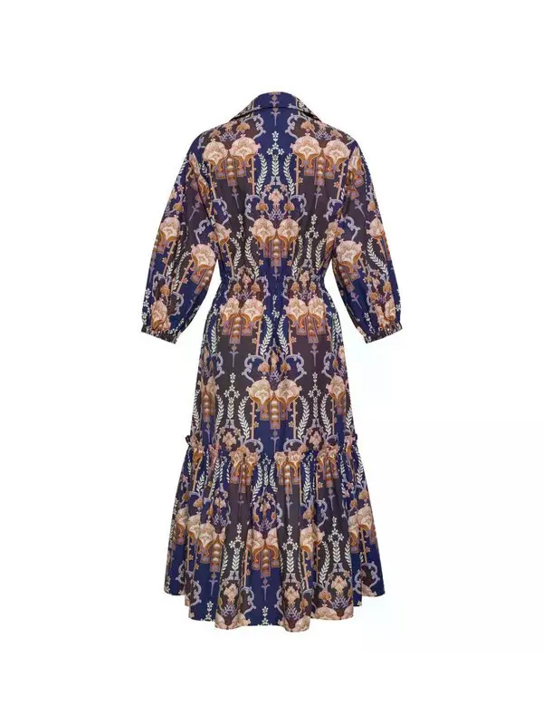 Cara Cara Hutton Floral-print Midi Dress