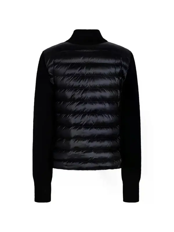 Moncler Quilted Logo Jacket - Black