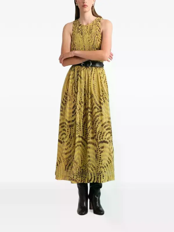 Cara Cara Vesper Shirred Midi Dress