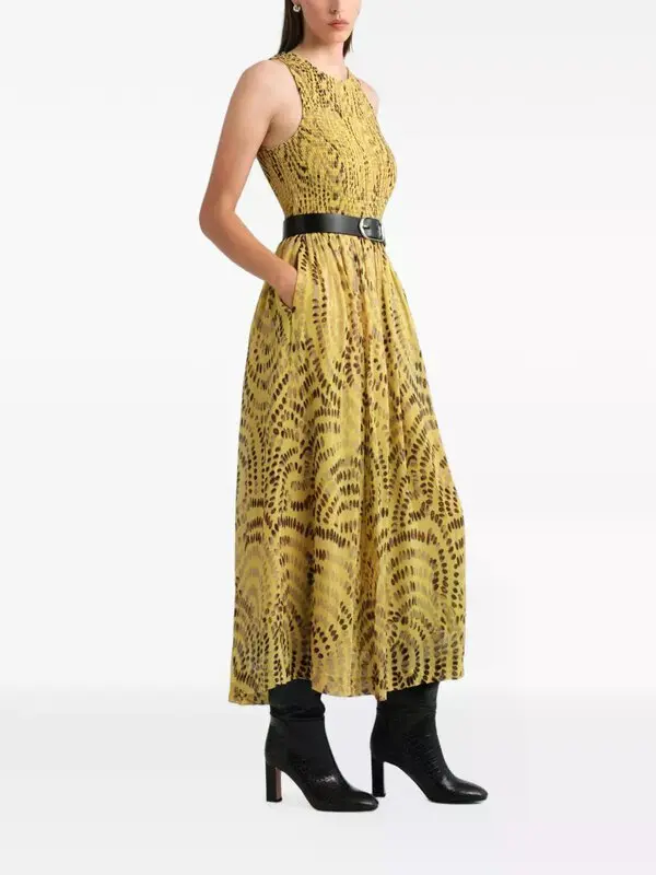 Cara Cara Vesper Shirred Midi Dress