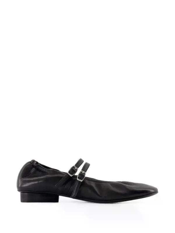 CAREL Tatiana Buckle-strap Ballet Flats - Black