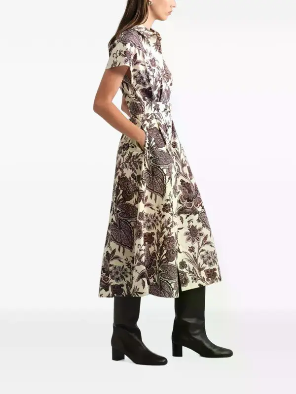 Cara Cara Sawyer Floral-print Midi Dress