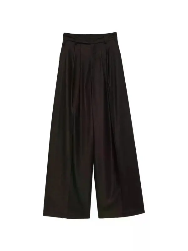 LE SULLY STUDIO Pleated Wide-leg Palazzo Pants