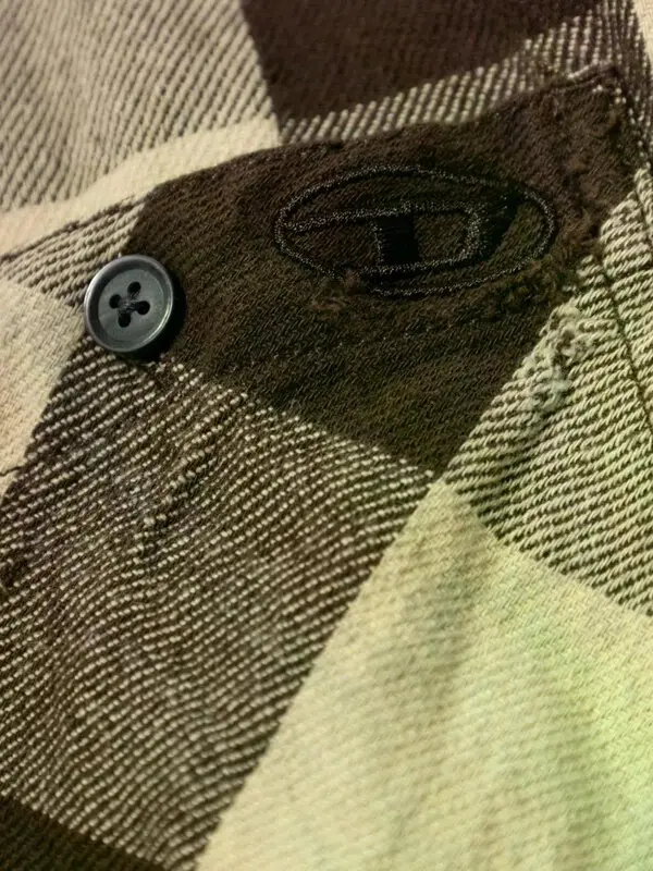 DIESEL® Check Distressed Shirt