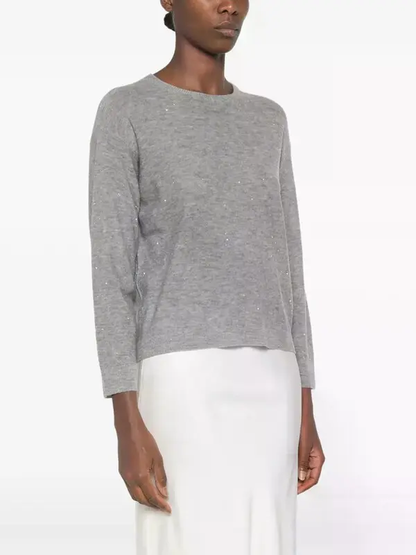 Fabiana Filippi Sequin-embellished Wool-blend Sweater