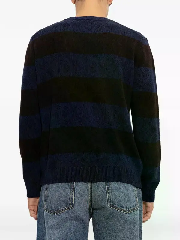 Etro Paisley-pattern Striped Sweater
