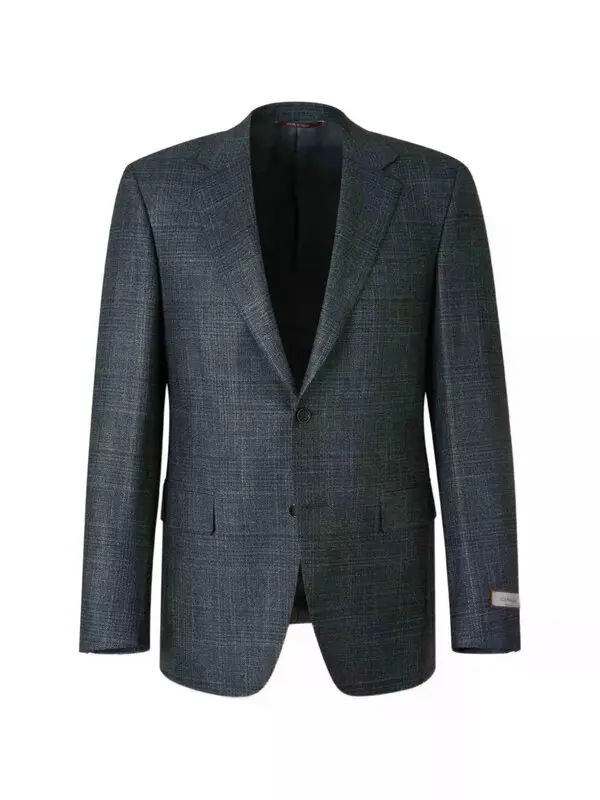 Canali Checked Single-breasted Jacket
