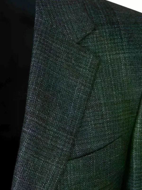 Canali Checked Single-breasted Jacket