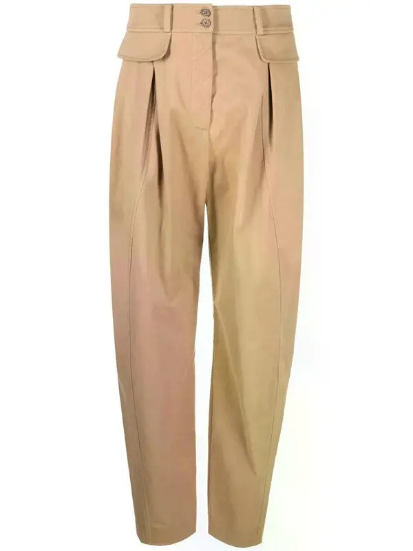 Alberta Ferretti High-waisted Tapered Trousers