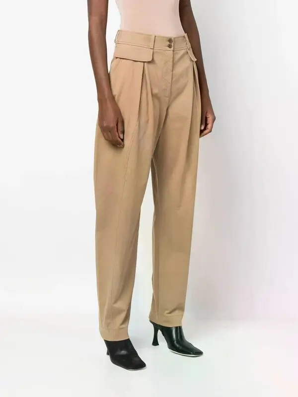 Alberta Ferretti High-waisted Tapered Trousers