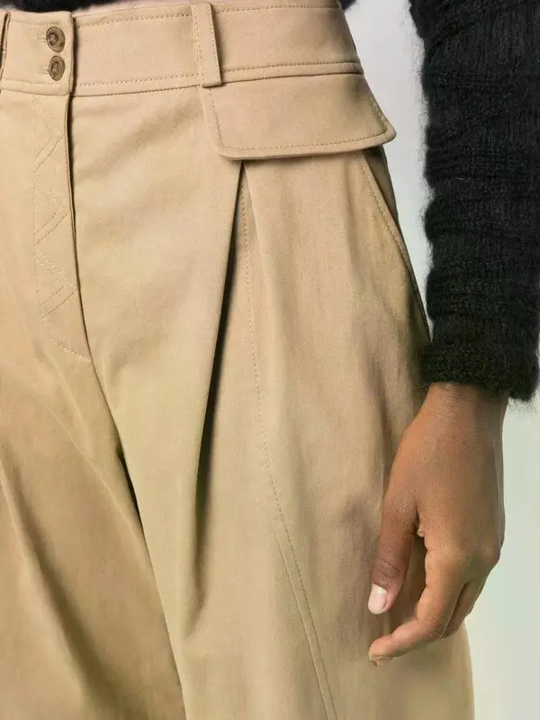 Alberta Ferretti High-waisted Tapered Trousers