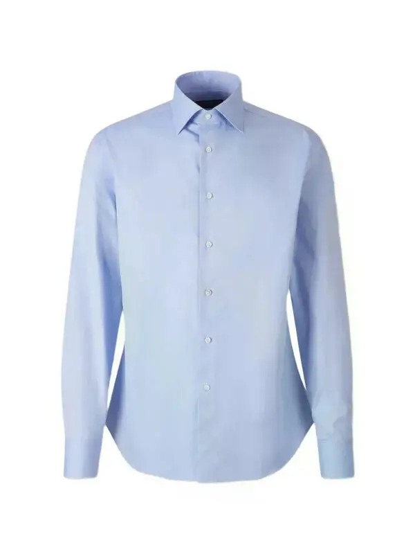 Canali Spread-collar Button-down Shirt