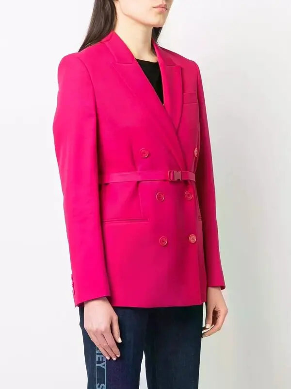Stella McCartney Peak-lapel Belted-waist Blazer