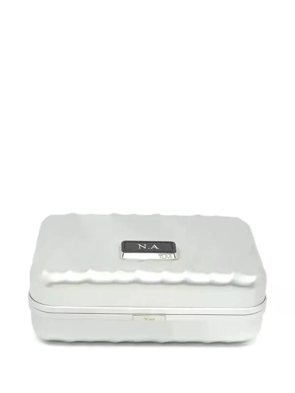 Tumi 19 Degree Cigar Case With Engraved Logo - Silver