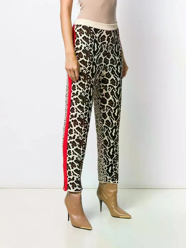 Stella McCartney Animal-jacquard Knitted Trousers