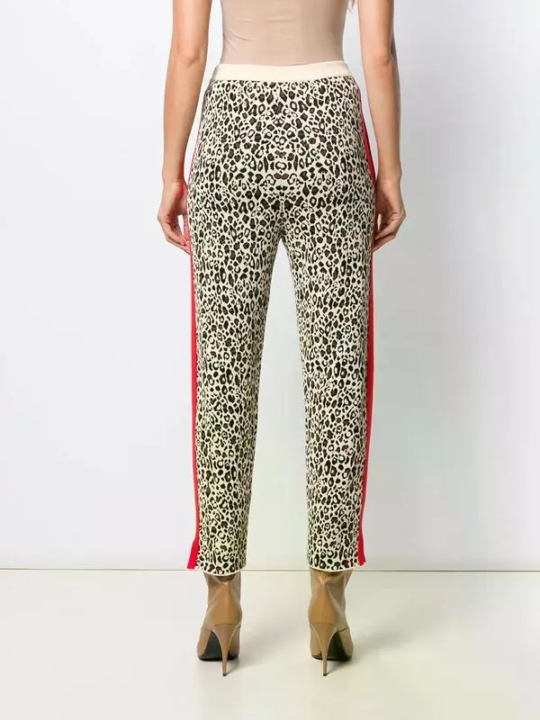 Stella McCartney Animal-jacquard Knitted Trousers