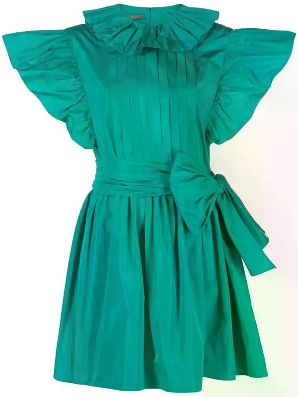 Alberta Ferretti Bow-detail Flared Dress